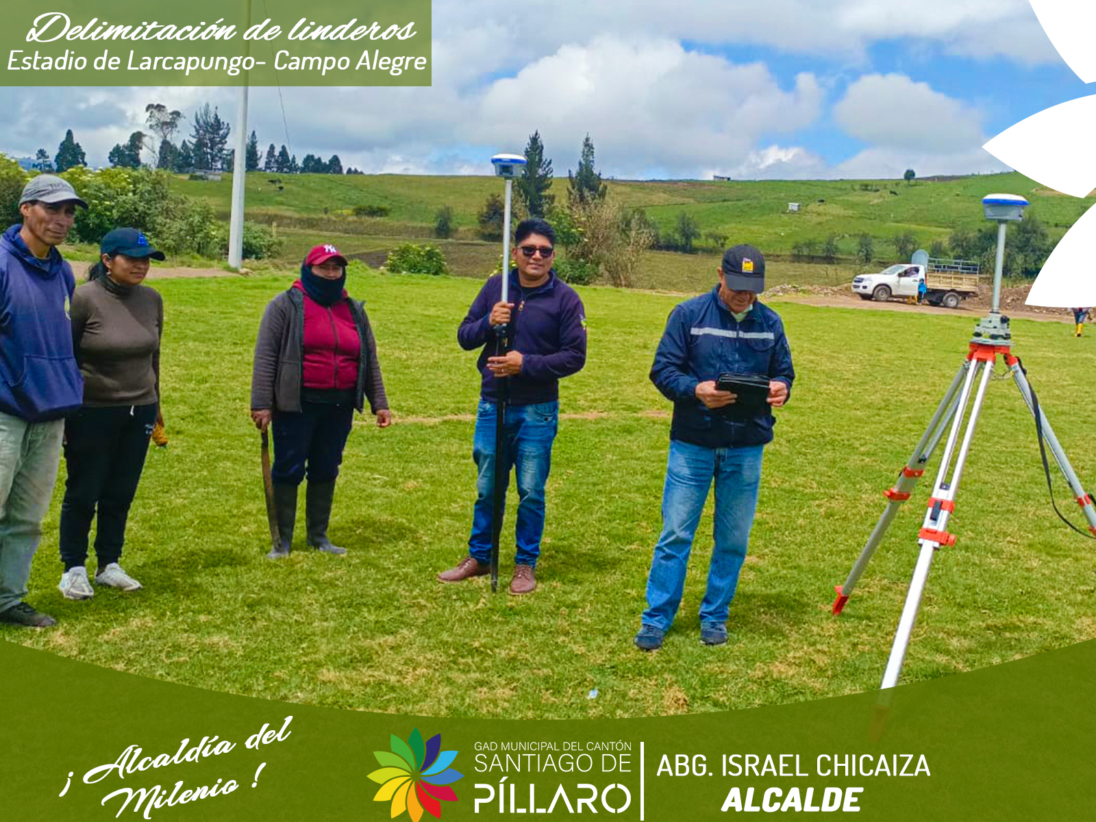 Trabajos de delimitación de linderos – MUNICIPIO DE PILLARO